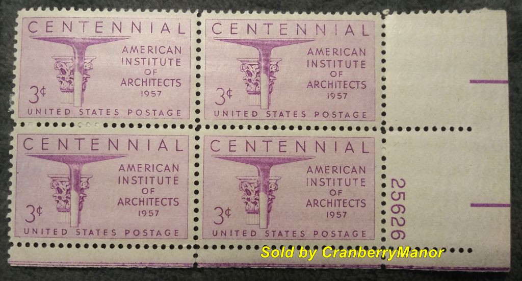 Security Education Conservation Health for Defense 3 Cent Stamp Block ...