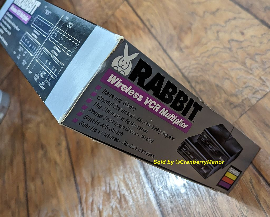 Gemini Rabbit Wireless VCR Multiplier VC500 Stereo Transmitter Vintage ...