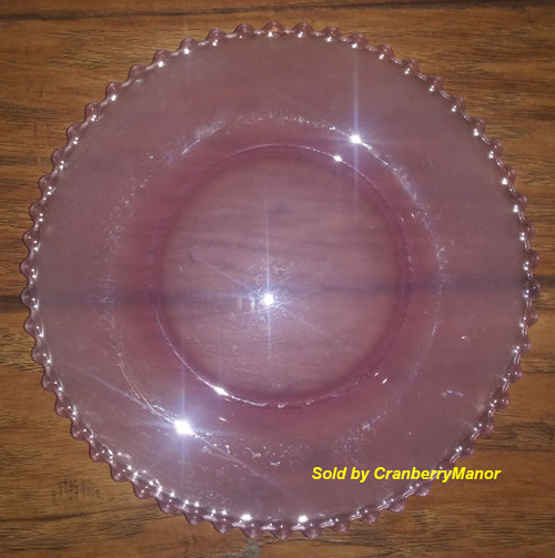 Dalzell-Viking Glass Candlewick Dinner Plate Frosted Lavender Ice ...