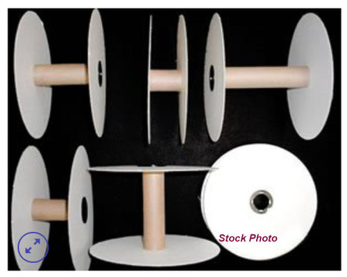 Cardboard Spool 8" Spindle Reel 2" Core Flange Lot 45 Ribbon Cord ...