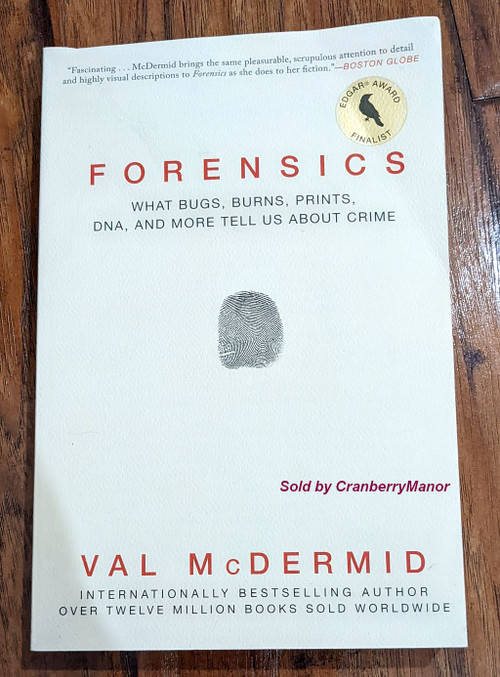 Forensics Val McDermid Book Bugs Burns Prints DNA Crime Novel Paperback ...