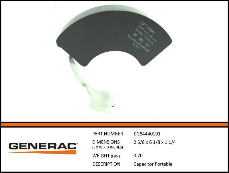 Generac 0G84440101 Portable Capacitor