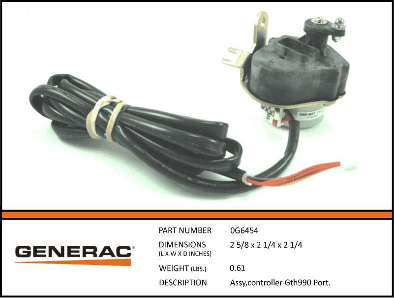 Generac 0G6454 Stepper Motor Governor