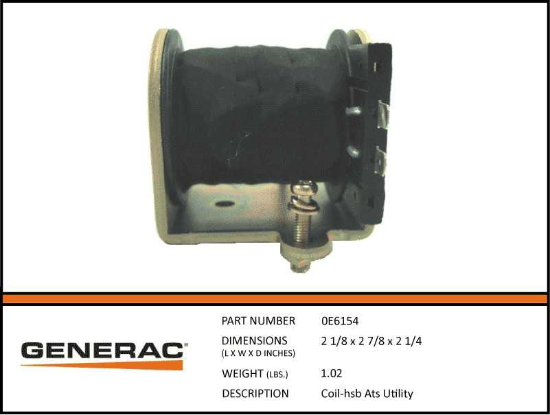 Generac 0E6154 Utility Upper Solenoid Coil | Generator Magic