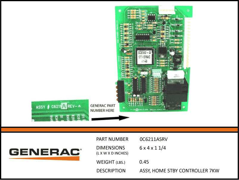 Generac Home Standby Controller Assembly | Generator Magic