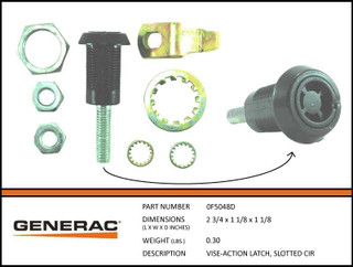 Generac 0F5048D Slotted Circle Door Latch | Generator Magic