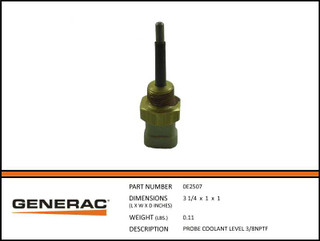 Generac 0E2507 Coolant Level Probe | Generator Magic