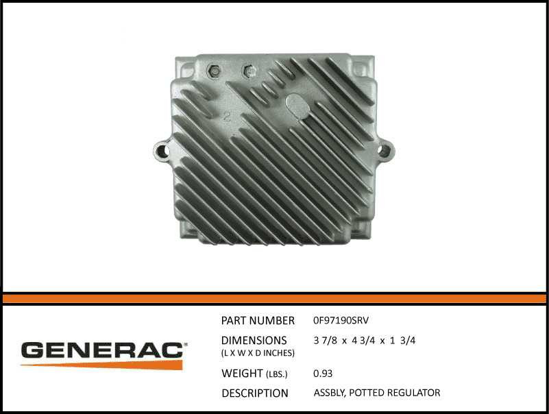 Generac 0F97190SRV Voltage Regulator Avr | Generator Magic