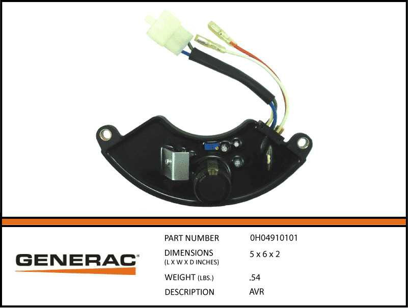 Generac 0H04910101 Voltage Regulator | Generator Magic