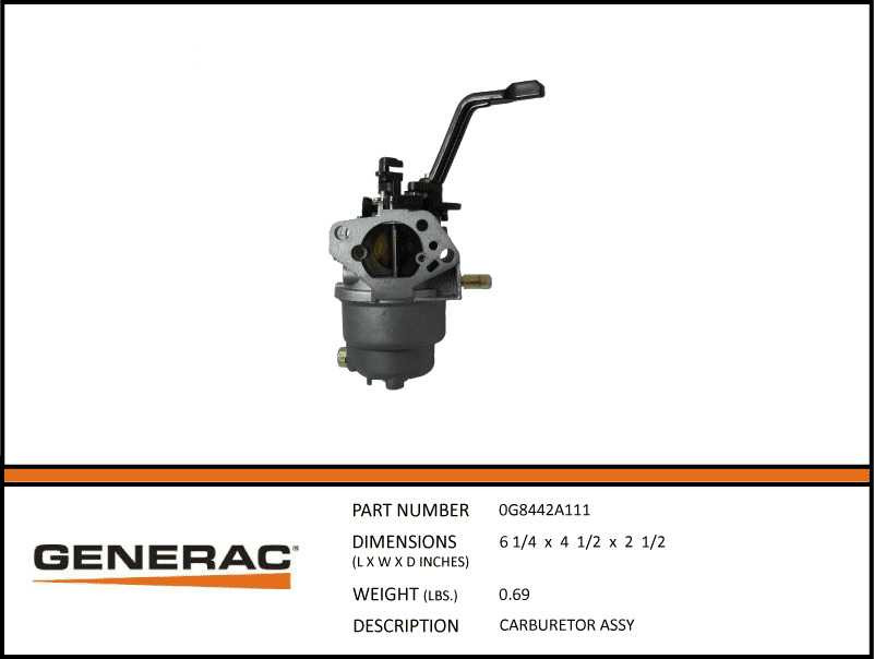 Generac 0G8442A111 Carburetor | Generator Magic