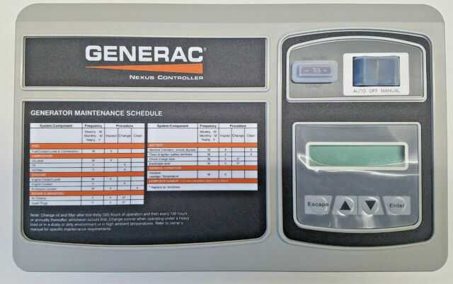 Generac 0H7668DSRV Nexus Control Panel | Generator Magic