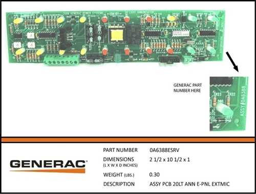 Generac Guardian Control Board 0A6388ESRV | Generator Magic