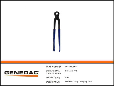 Oetiker Clamp Crimping Tool