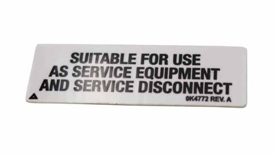 Generac 0K4772 Service Disconnect Decal
