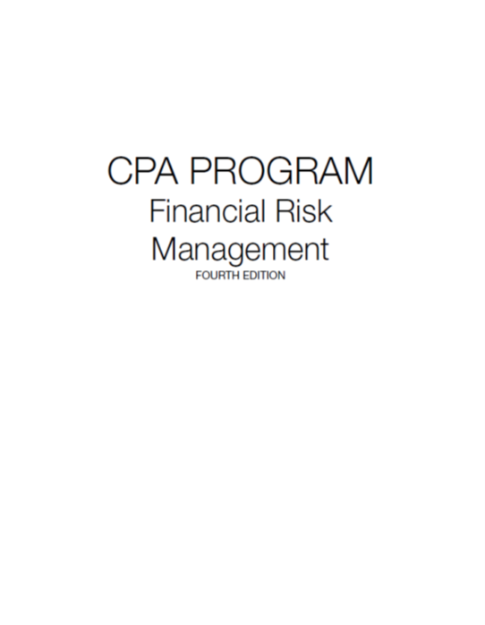 CPA®* FRM 2026 Financial Risk Management Index - Exam Index