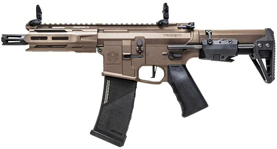 KRYTAC TRIDENT MK2 PDW-M Airsoft Electric Rifle Gun Flat Dark Earth ...