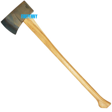 8 lb Forcible Entry Fire Axe w/ Dual-Grip Hickory Handle
