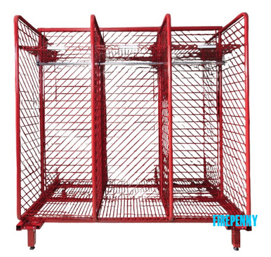 Ready Rack Freestanding Red Rack, Double Side