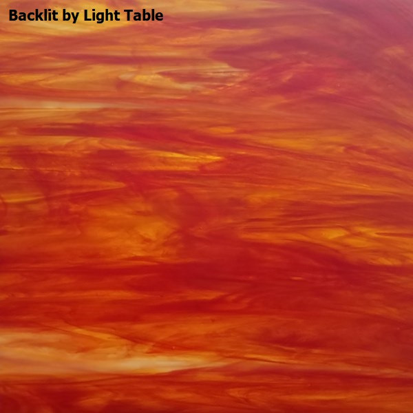 Red-Orange & Opal Wispy (WO17-8) | National Stained Glass