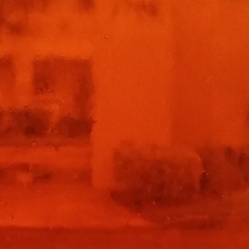 Rust Red-Orange Transparent Fusible Glass | National Stained Glass
