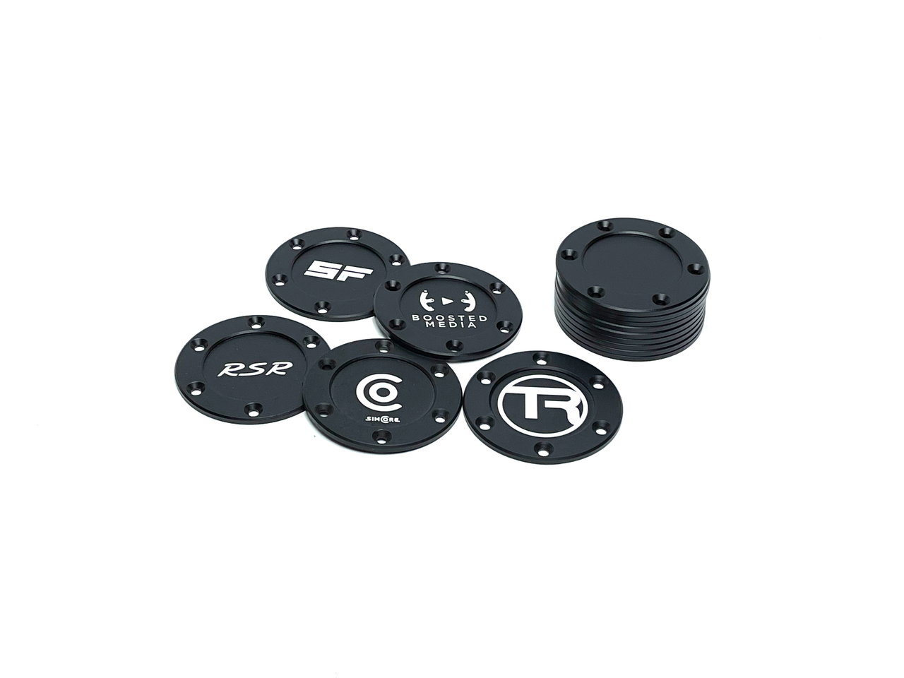 70 PCD CNC machined aluminium center wheel cover