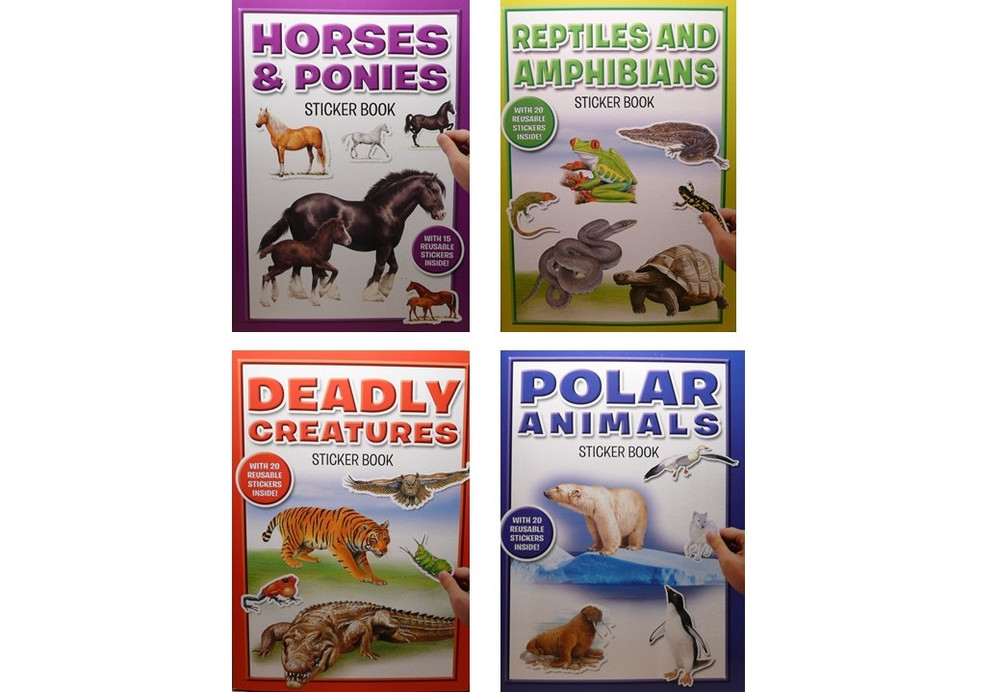 Animals Sticker Book Set of 4 Tiles