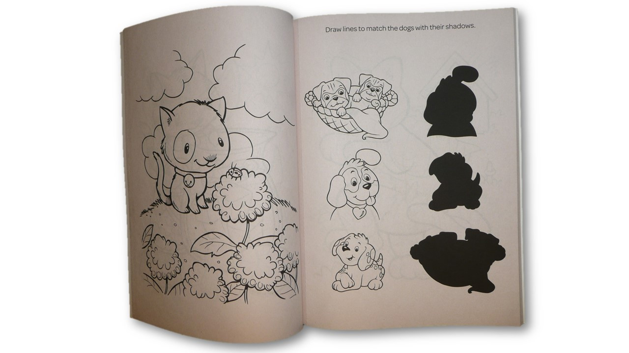 Pets Coloring & Sticker Activity Books For Kids