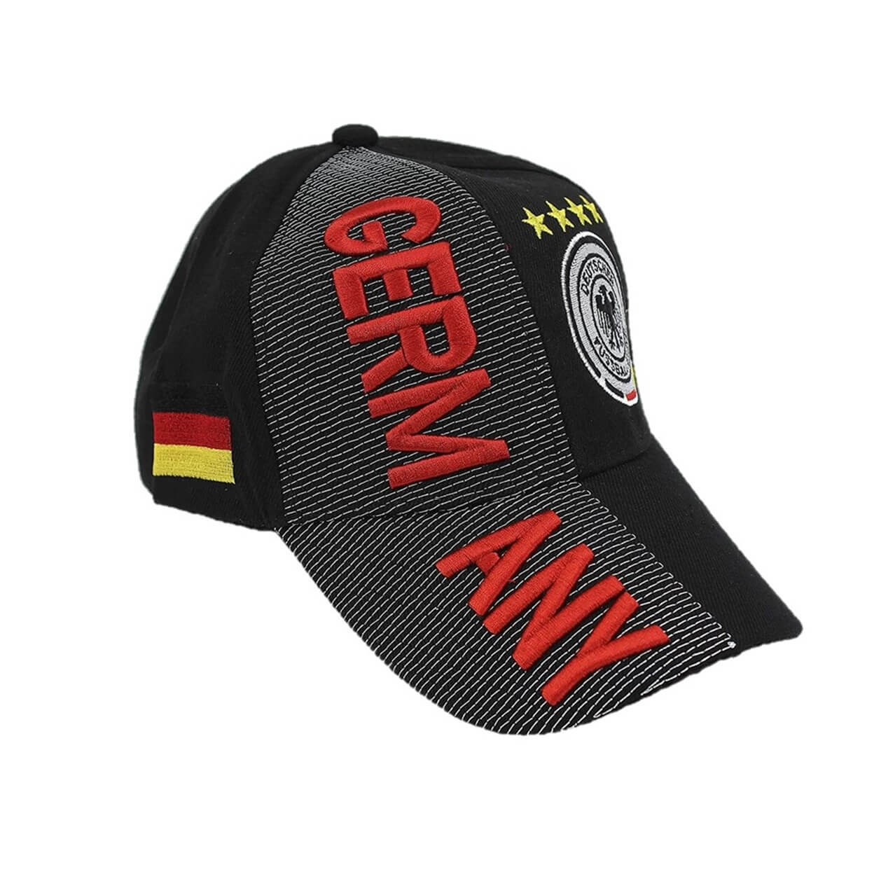 Soccer Baseball Caps With Embroidered Country Flag