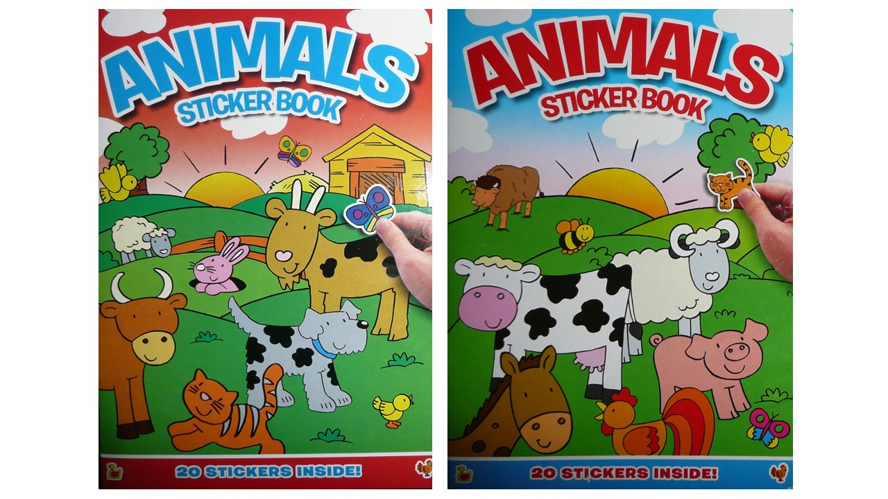 Preschool Fun Learning Sticker & Coloring Activities Books