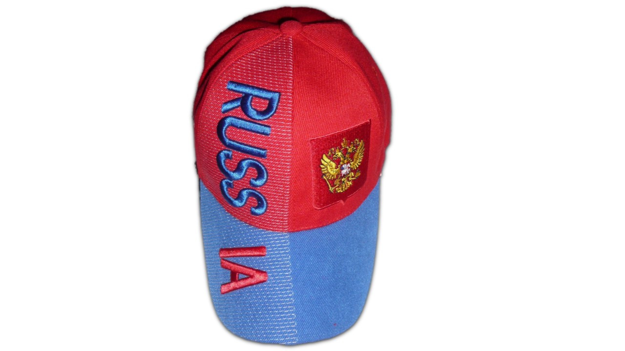 Russia Soccer Caps | Red Embroidered