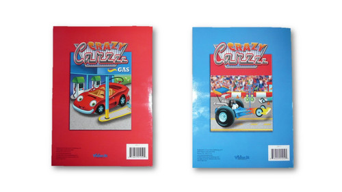 Crazy Cars Coloring & Activity Books With Crayons For Kids
