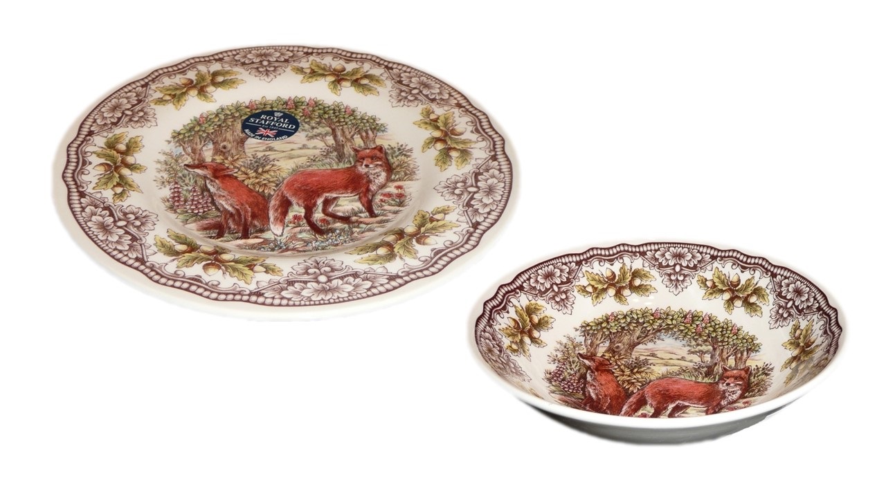 English Pottery Plate & Bowl Dinnerware Set | Royal Stafford