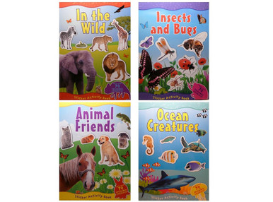 Kids Stickers Activity Books Animals World