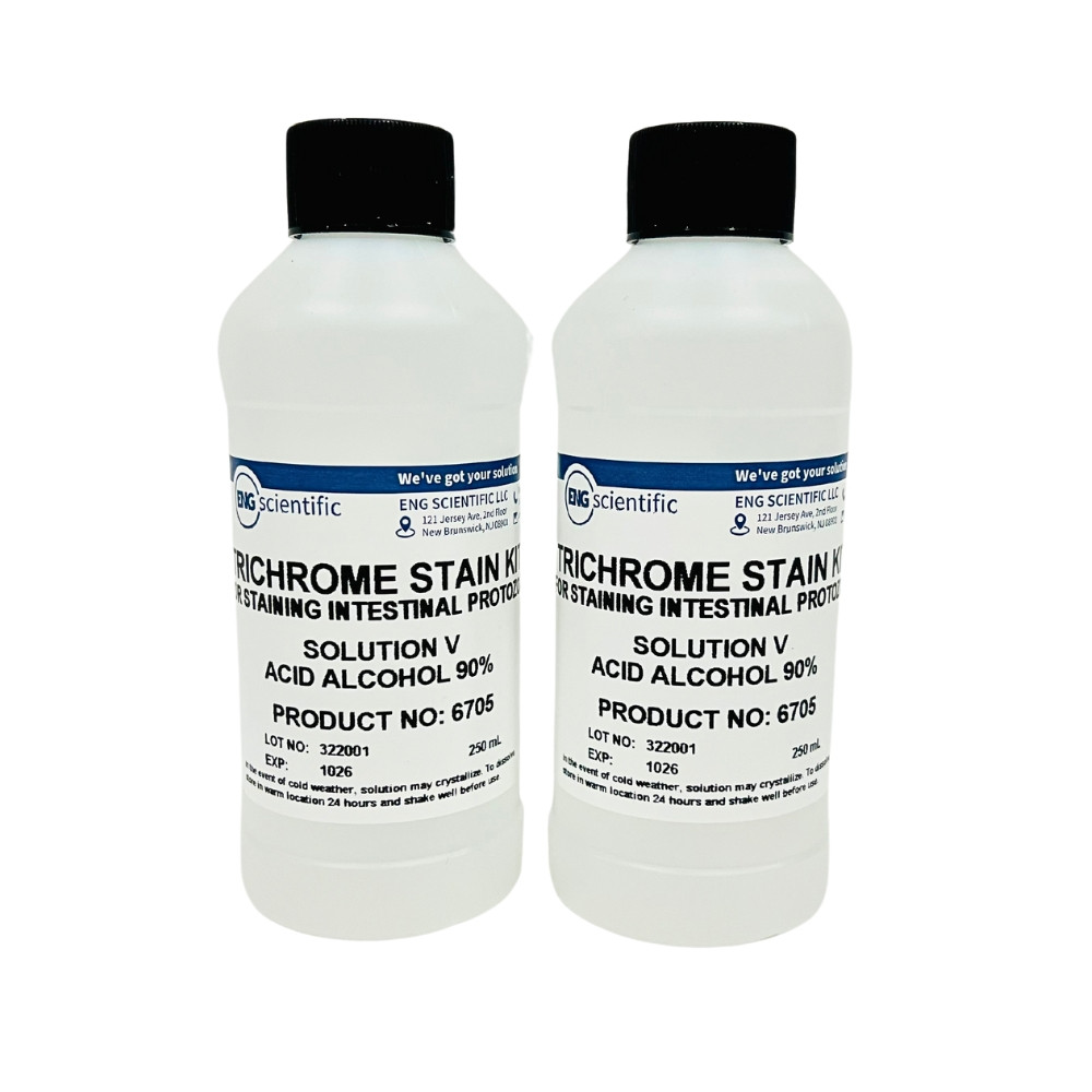 Trichrome Stain Kit With Pva Fixative Solution V Acid Alcohol 90% (2 X ...