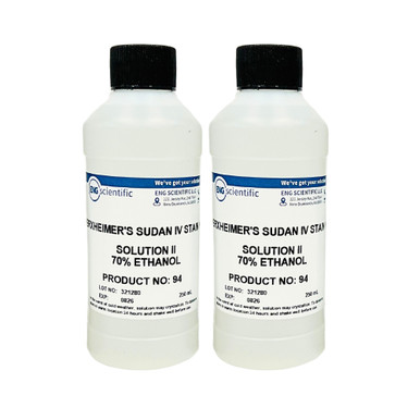 Herxheimer's Sudan IV Stain - Solution II - 70% Ethanol (2 x 250mL ...
