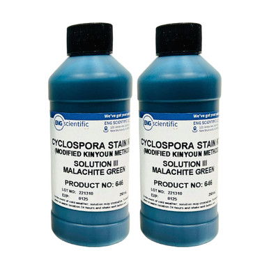 Cyclospora Stain Kit - Solution III - Malachite Green (2 x 250mL) - ENG ...