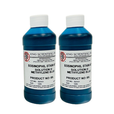 Eosinophil Stain - Solution III - Methylene Blue (250mL) - ENG Scientific