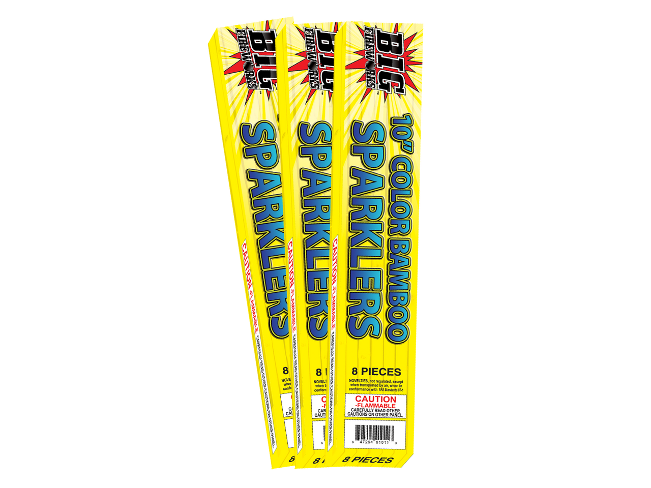 10 Bamboo Colored Sparklers Big Fireworks