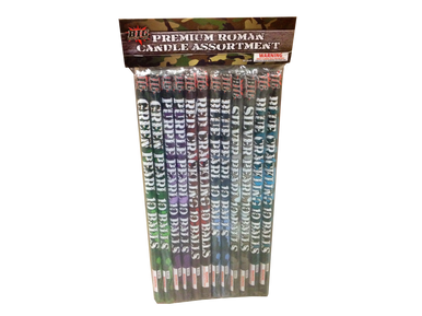 CAMO PACK PREMIUM ROMAN CANDLE - Big Fireworks