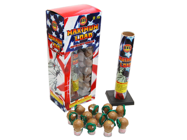 MAXIMUM LOAD 12 PACK ARTILLERY SHELL - Big Fireworks