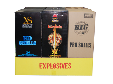 CANISTER SHELL FLOOR DISPLAY - Big Fireworks