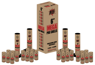 6" MEGA PRO SHELLS - Big Fireworks