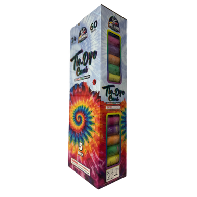 Tie-Dye Cans - Color-Changing Firework Canister Shells (24-Pack)