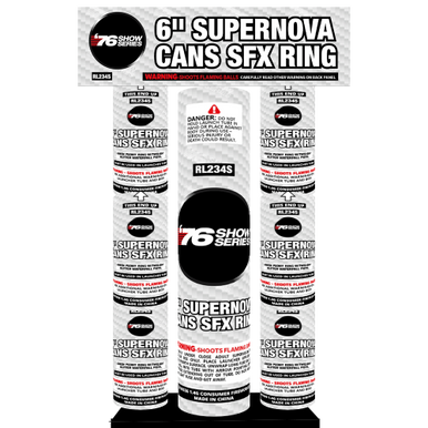 6 Supernova Cans SFX Ring - Professional Quality Ring-Effect Shells