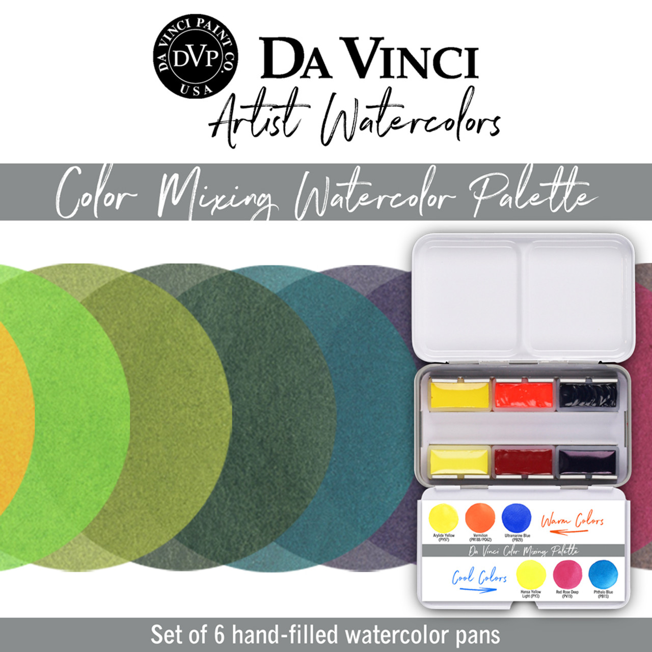Da Vinci Artist Watercolor 6-Color Mixing Set