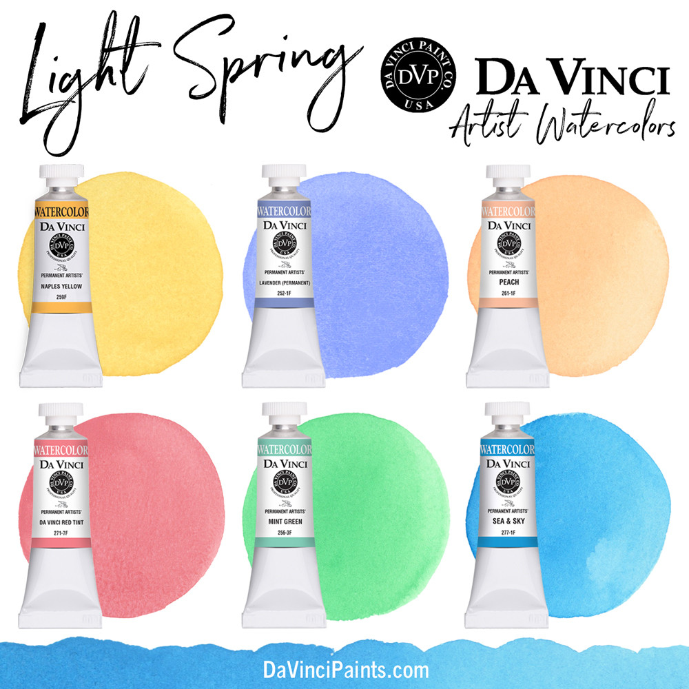 Da Vinci Light Spring Watercolor Paint Set