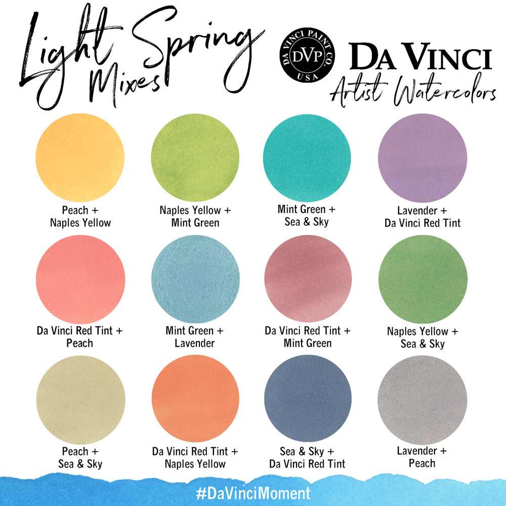 Da Vinci Light Spring Watercolor Paint Set