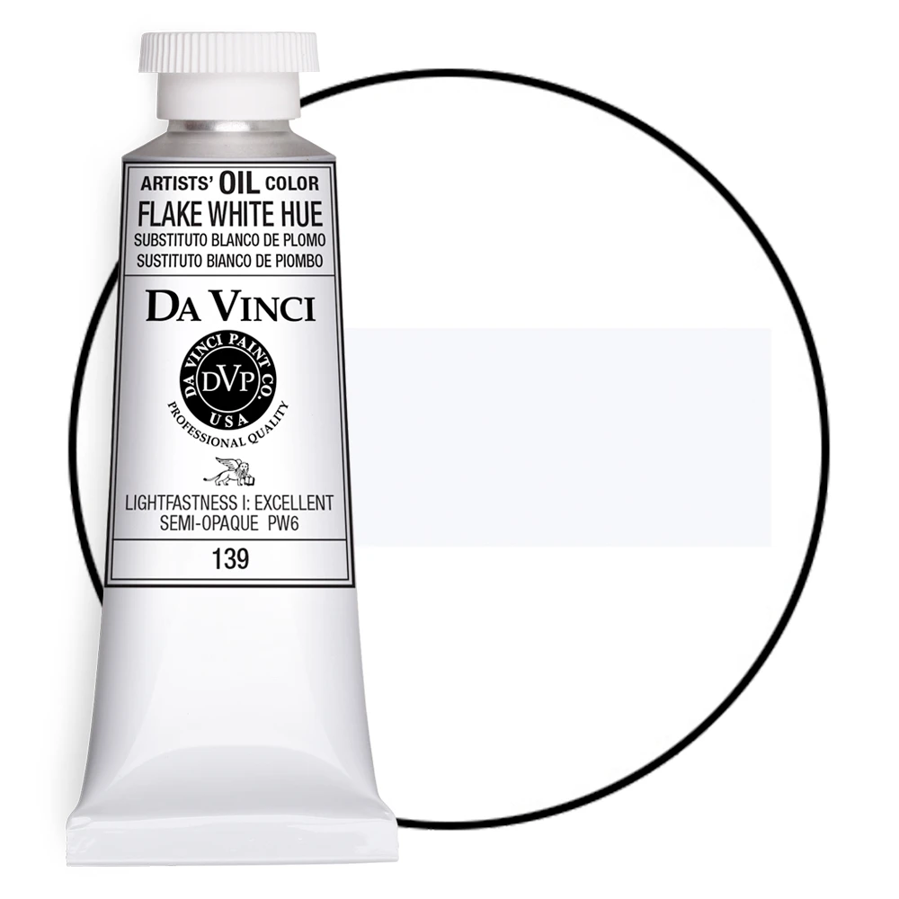 Da Vinci Flake White Artist Oil Paint - 37mL