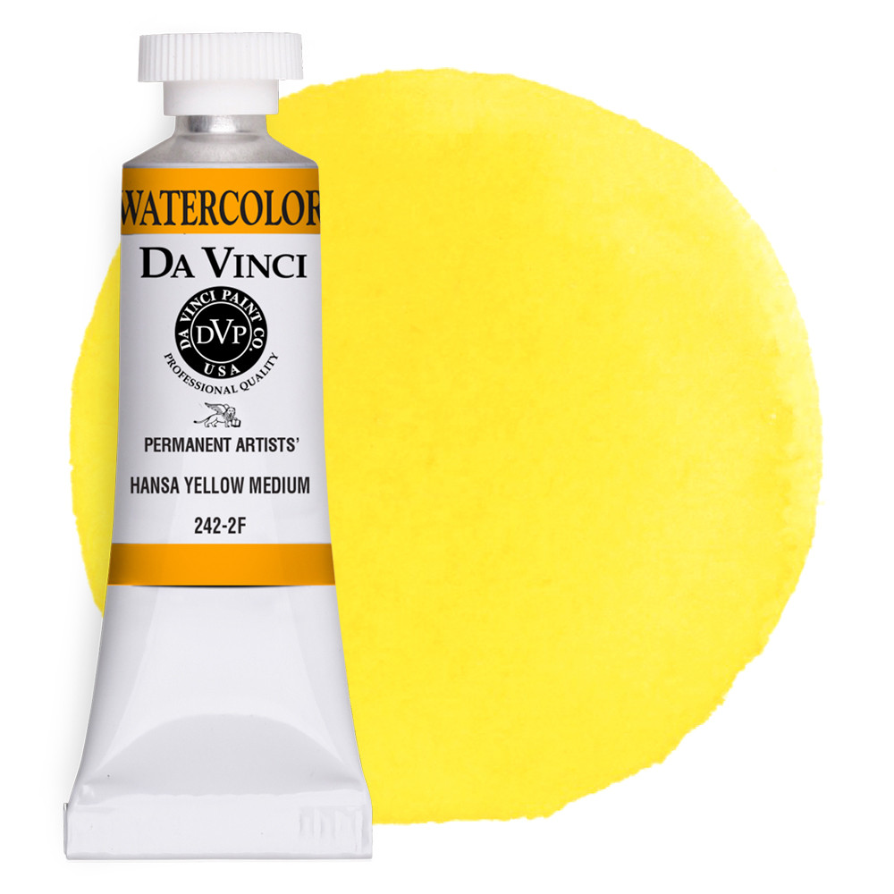 Da Vinci Hansa Yellow Medium Artist Watercolor Paint – 15ml