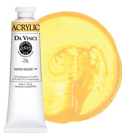 Naples Yellow (60mL HB Acrylic) - Da Vinci Paint Co.